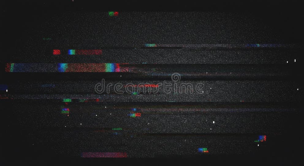Colorful Digital Static Noise Glitch Texture Stock Illustration ...