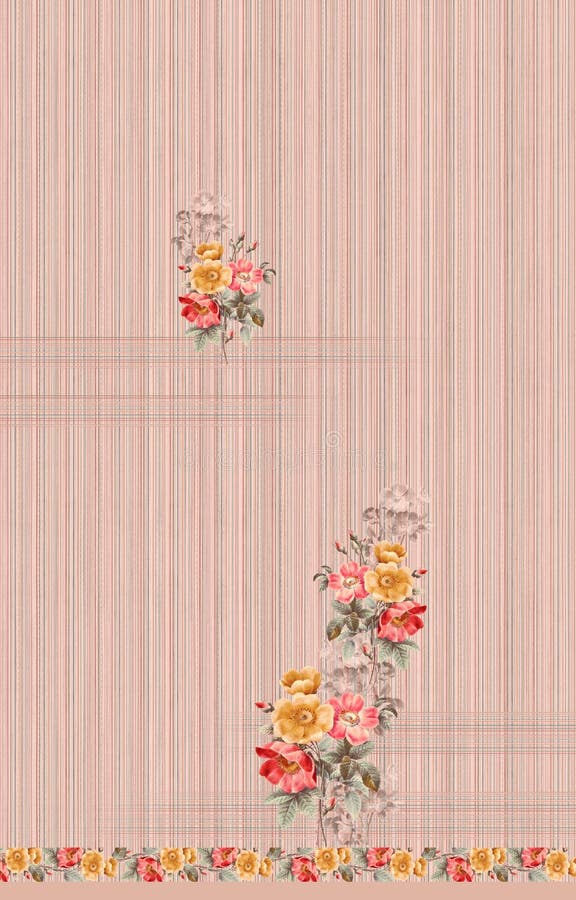 Colorful Digital Textile, Ready To Print Design for Digital Fabric ...