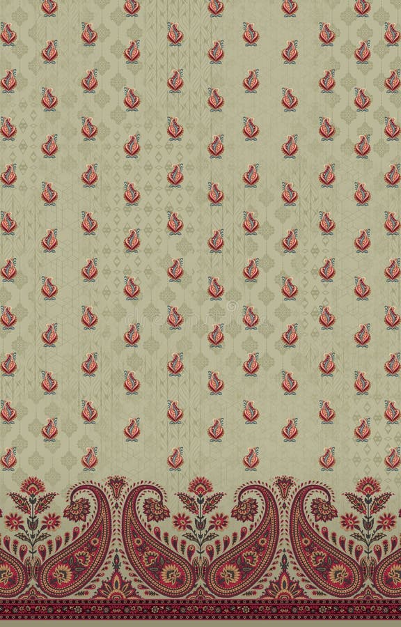 Colorful Digital Textile, Ready To Print Design for Digital Fabric ...