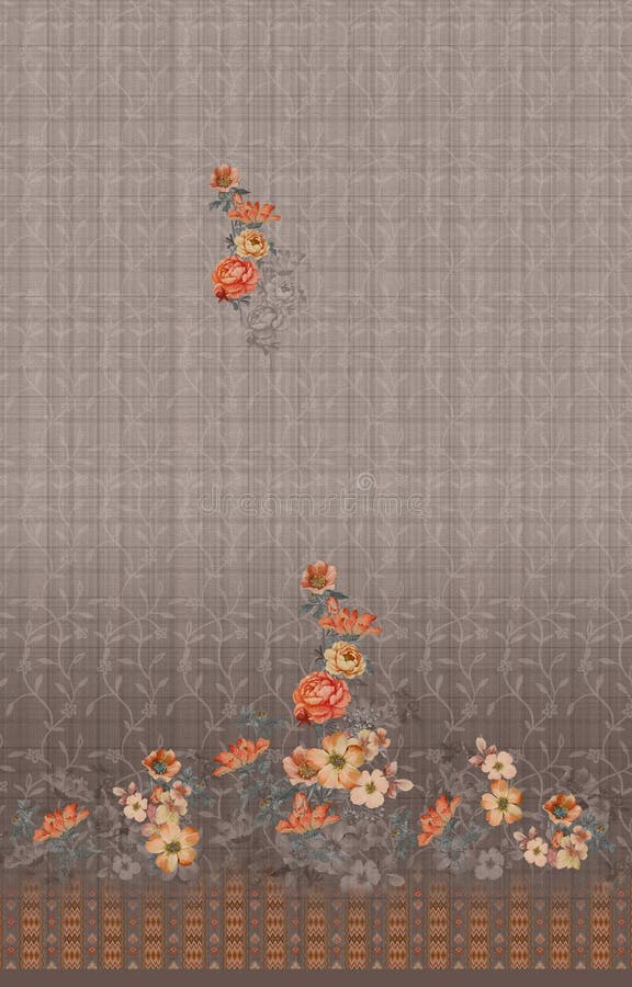 Colorful Digital Textile Ready To Print Design for Digital Fabric ...