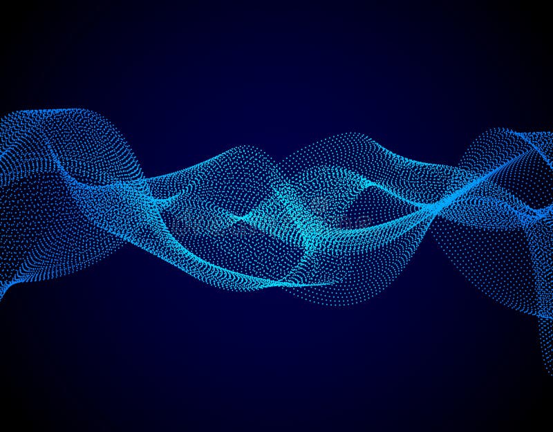 Colorful digital wave stock vector. Illustration of futuristic - 113688900