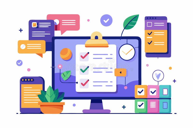 Displays Checklists Stock Illustrations – 7 Displays Checklists Stock ...