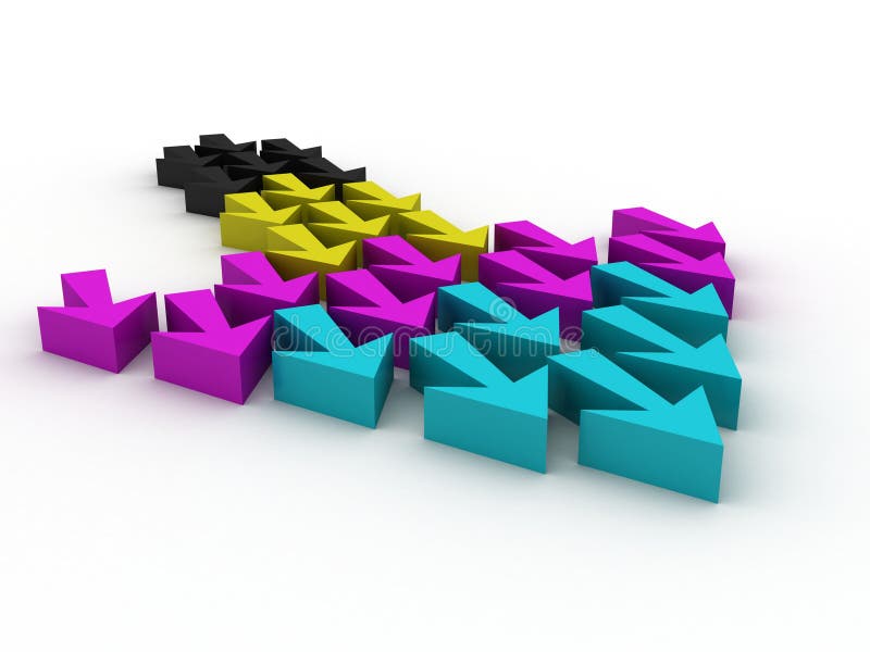 3d arrows stock vector. Illustration of shadow, concept - 28125746