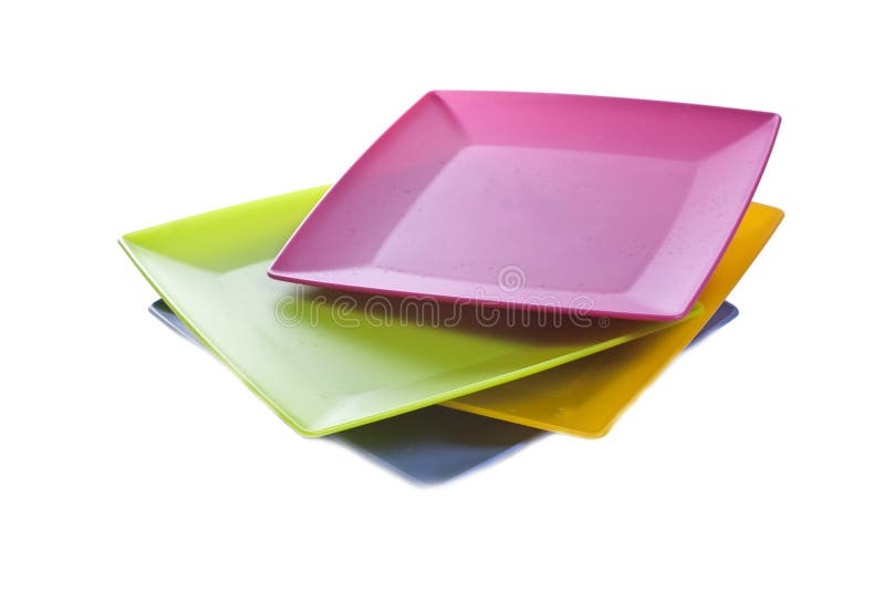 Colorful dishes stock image. Image of white, saucer, service - 12927895