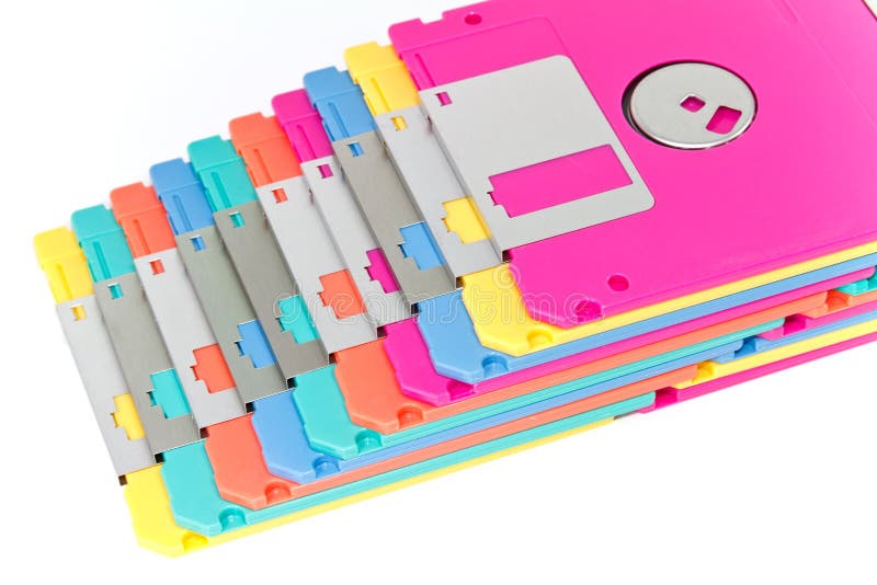 Colorful Diskette Isolation Stock Photo - Image of diskette, disk: 19689382