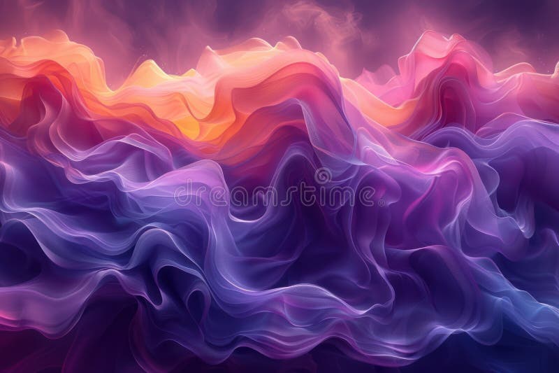 Colorful Dispersion: Abstract 3D Animation Loop Stock Illustration ...
