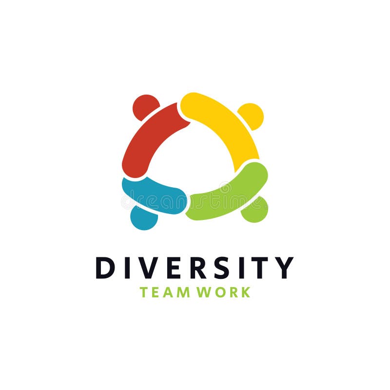 Colorful Diversity Logo Template. Icon of Unity, Friendship, Community ...