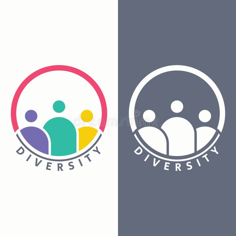 Colorful Diversity Logo Template. Icon of Unity, Friendship, Community ...