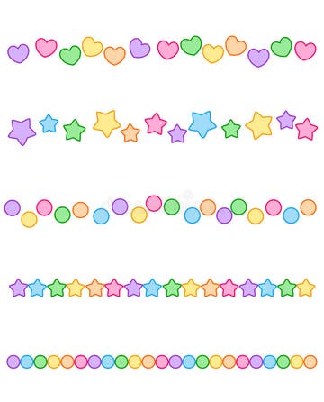 Colorful Divider border stock vector. Illustration of crafts - 24253063