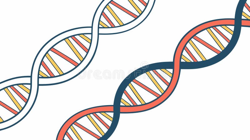 Colorful DNA Helix Scientific Pattern, Vector Design Generative AI ...