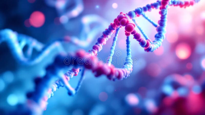 Colorful DNA Helix: Vibrant Representation of Genetic Structure and ...