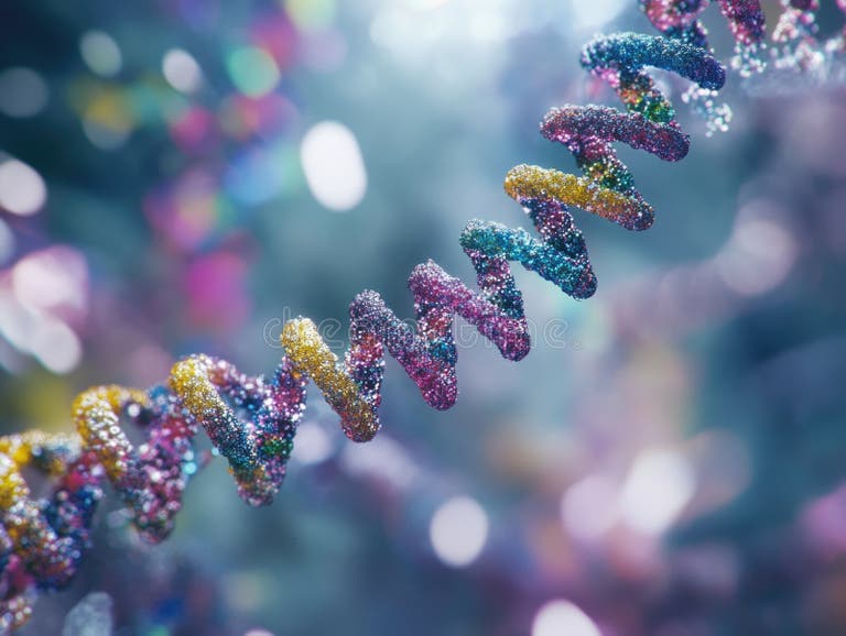 Colorful DNA Sequencing Process Stock Image - Image of chromatography ...