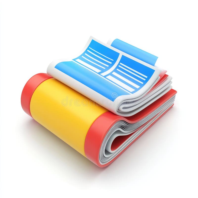 Colorful Brochure Mockup: a Stack of Stylishly Designed Brochures Stock ...