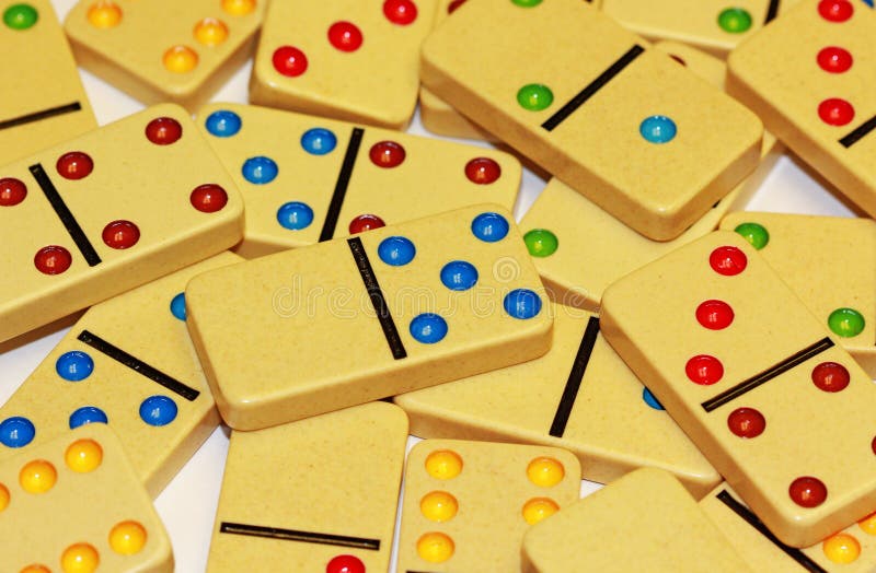 Colorful Domino stock photo. Image of games, domino, code - 15751404