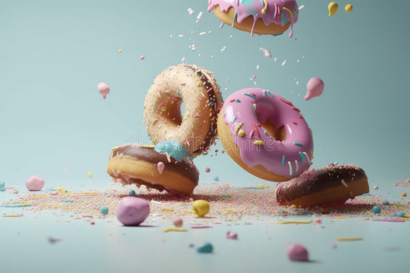 Donuts Falling Stock Illustrations – 2,493 Donuts Falling Stock ...