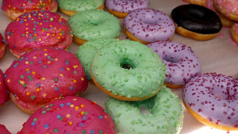 Colorful donuts stock image. Image of donuts, appetizer - 105188543