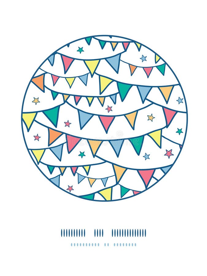 Bunting Flags with Birds, Vector Set Stock Vector - Illustration of ...