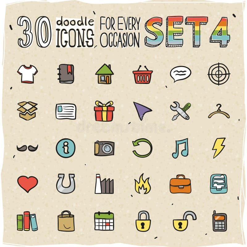 320 Doodle Icons Universal Set Stock Vector - Illustration of marker ...