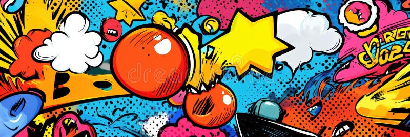 Colorful Doodles Bring Life with Engaging Speech Bubbles and Dynamic ...