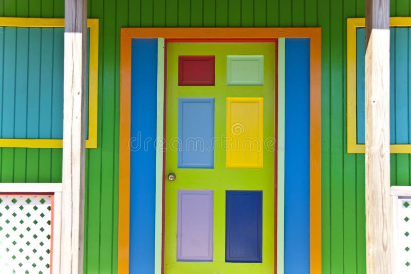 Colorful Door stock photo. Image of wood, frame, architecture - 20574790