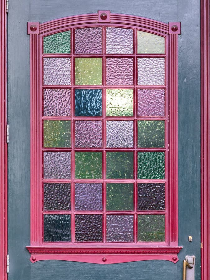 Colorful door window stock image. Image of purple, strange - 154164629