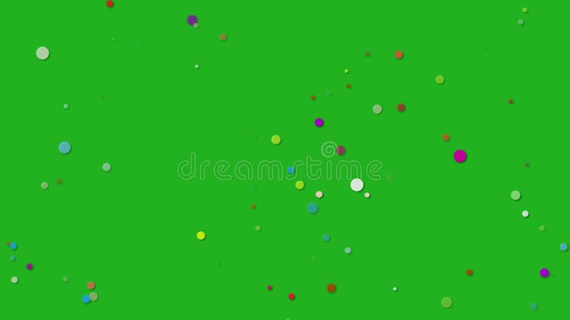 Colorful Dot Particles Green Screen Motion Graphics Stock Footage ...