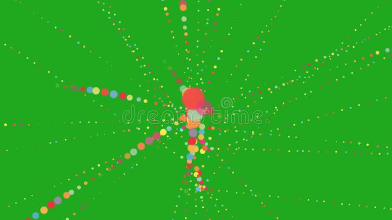 Colorful Dot Particles Green Screen Motion Graphics Stock Footage ...