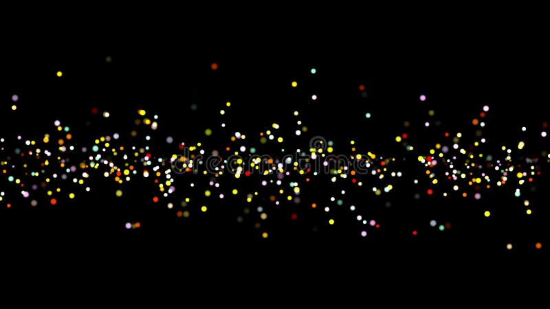 Colorful Dot Particles Moving Around Stock Video - Video of christmas ...