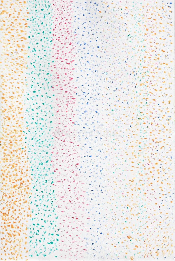 Colorful Dots. Hand Drawn Using Oil Pastels Stock Photo - Image of ...