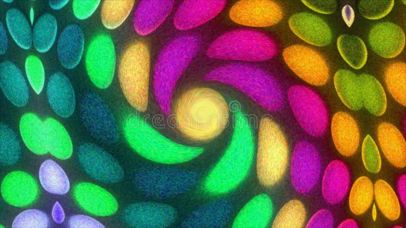 Colorful Dots Motion Background. Rainbow Comic Swirl Animation with ...