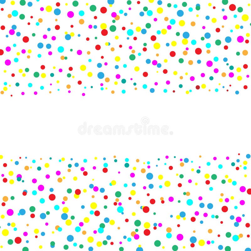 Colorful Dots Pattern in White Background Stock Vector - Illustration ...