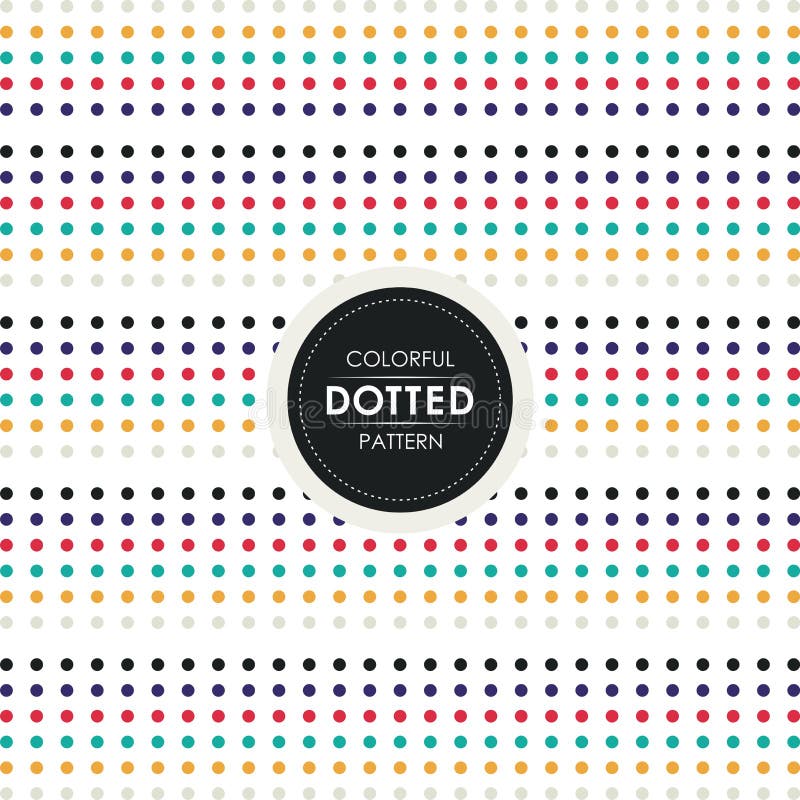 Colorful Dots Pattern Background Design Stock Vector - Illustration of ...
