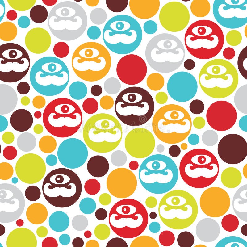 Colorful Dots Seamless Background. Stock Vector - Illustration of ...