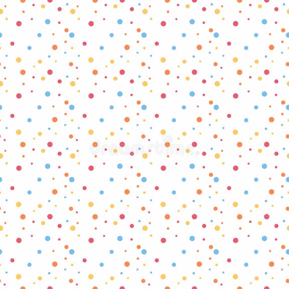 Colorful Dots Seamless Pattern Vector Stock Vector - Illustration of ...