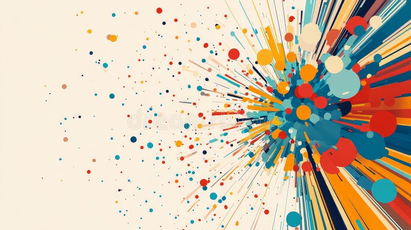 Abstract Colorful Burst Paint Dots Lines Stock Photos - Free & Royalty ...