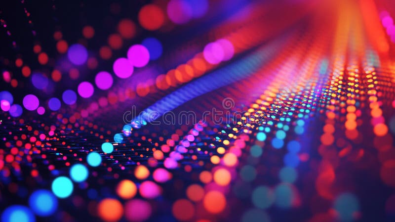 Vibrant Abstract Pattern of Colorful Lights Creating a Sense of Motion ...