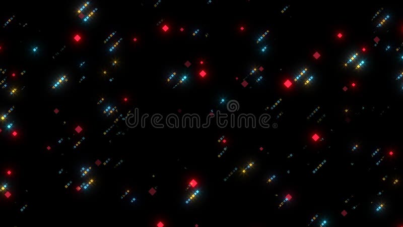 Vibrant Floating Dots in Symmetrical Pattern on Black Background Stock ...
