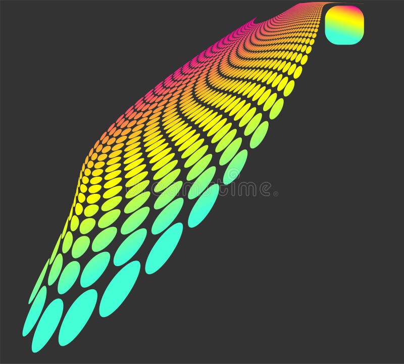 Colorful Dotted Dynamic Waves for Website Design Stock Vector ...
