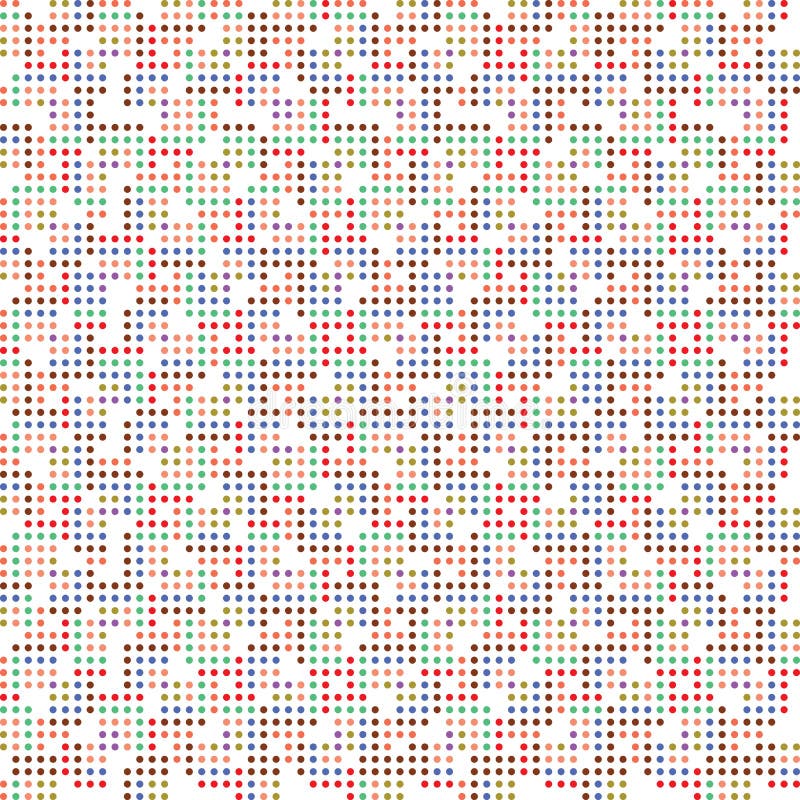 Colorful Polka Dot Fabric Vector Background Pattern Stock Vector ...