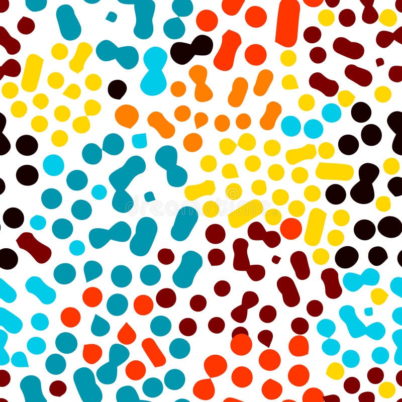 Seamless Background of Colored Dots. Vector Illustration Stock ...