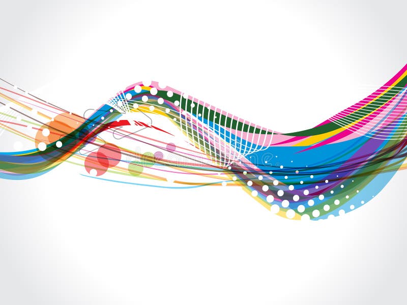 Colorful Dotted Wave Background Stock Vector - Illustration of abstract ...