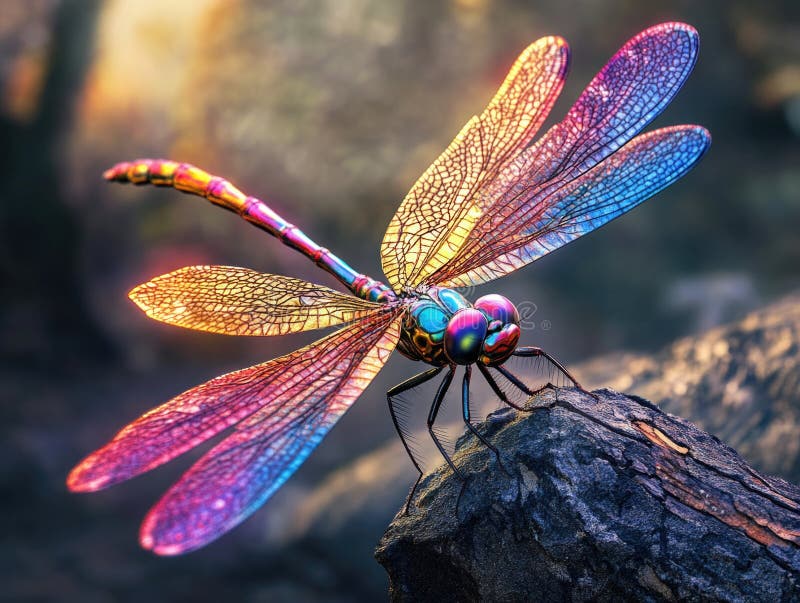 Dragonfly on Rock stock photo. Image of landscape, outdoor - 388859638