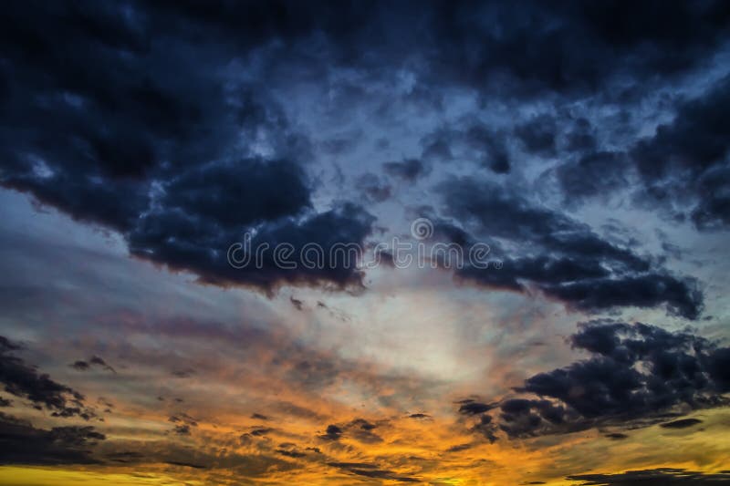 Colorful dramatic sky stock image. Image of golden, nature - 40329813