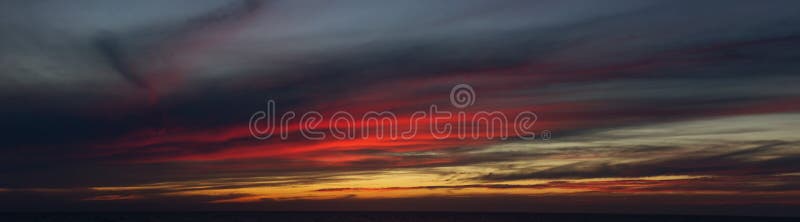 Colorful Dramatic Sky with Cloud at Sunset Stock Image - Image of ...