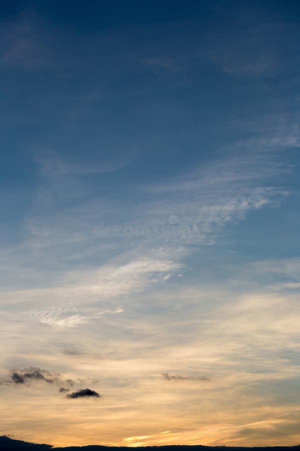 Colorful Dramatic Clouds in the Blue Sky, Natural, Nature, Background ...