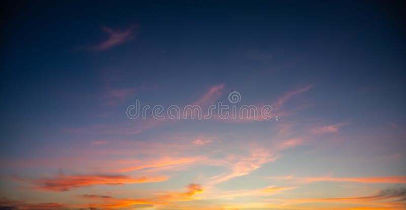 Colorful and Dramatic Sunset Sky Scene Stock Photo - Image of nature ...