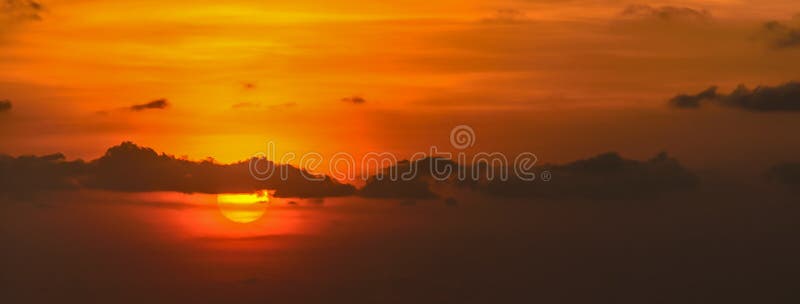 Colorful and Dramatic Sunset Sky Scene Stock Photo - Image of idyllic ...