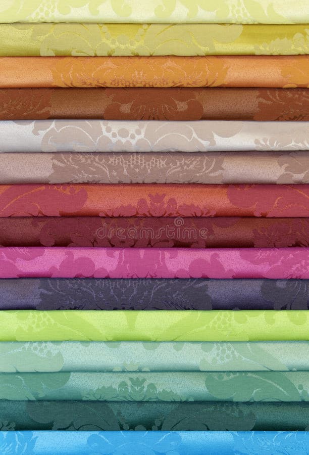 Colorful Curtain Fabric Samples Stock Image - Image of pastel, samples ...