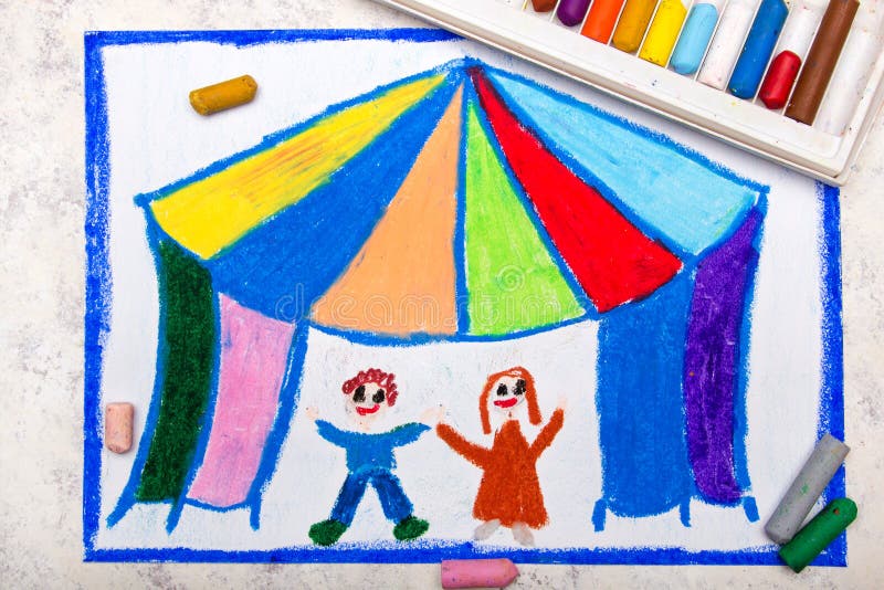Circus Drawing For Kids