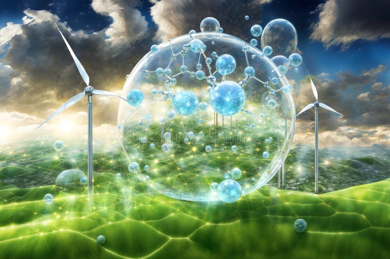 A Colorful Drawing of the Hydrogen Atom - a 3D Green Energy Vision ...